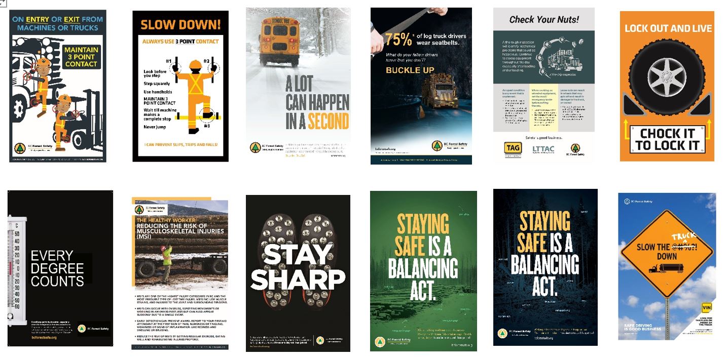 Industry Posters – The BC Forest Safety Council