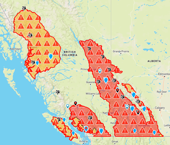 PUBLIC AVALANCHE WARNING IN EFFECT – The BC Forest Safety Council