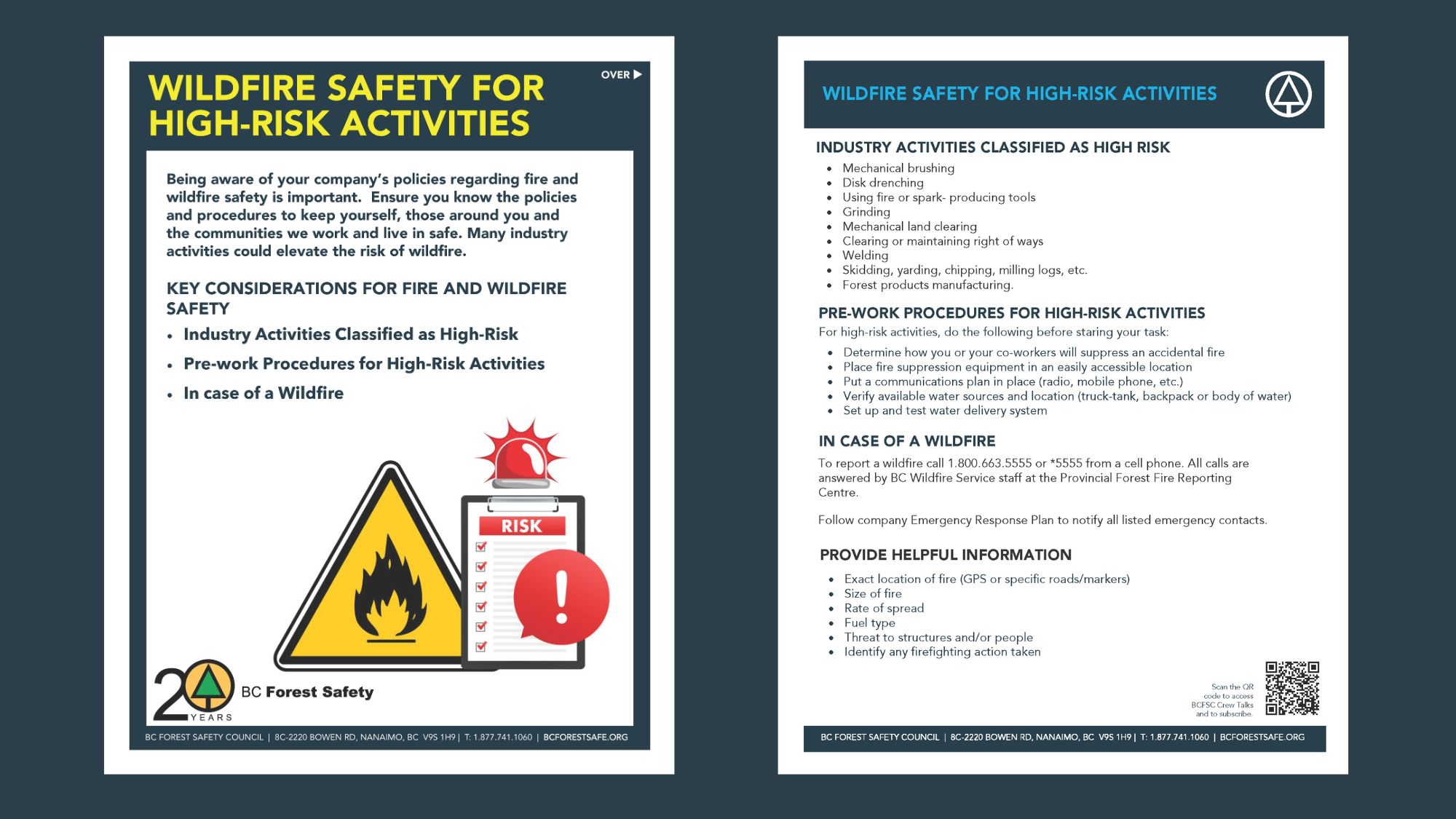 BCFSC Crew Talk Archive – The BC Forest Safety Council