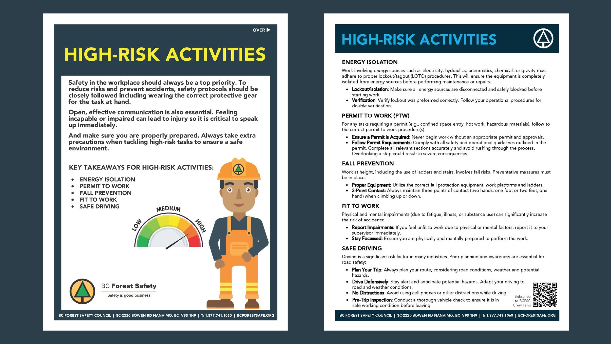 BCFSC Crew Talk Archive – The BC Forest Safety Council